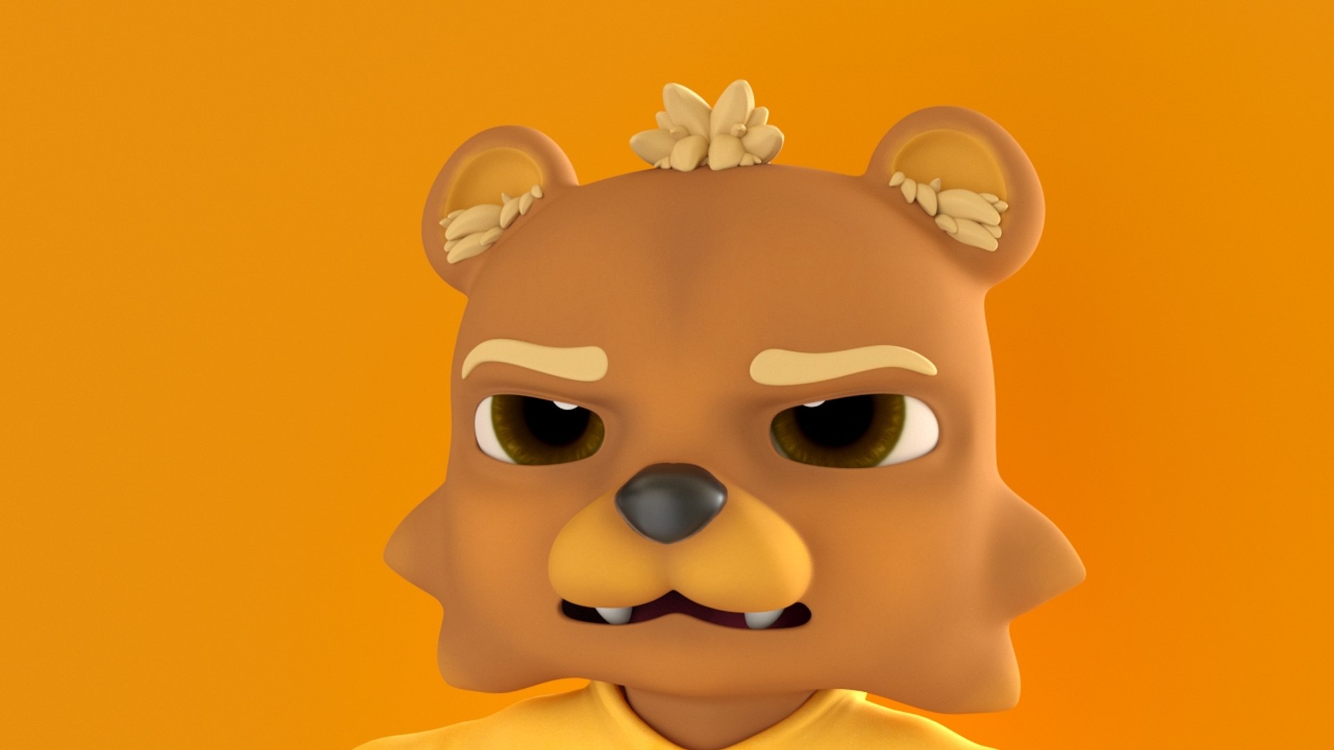 3D Model Teddy Cute Character - TurboSquid 2074769