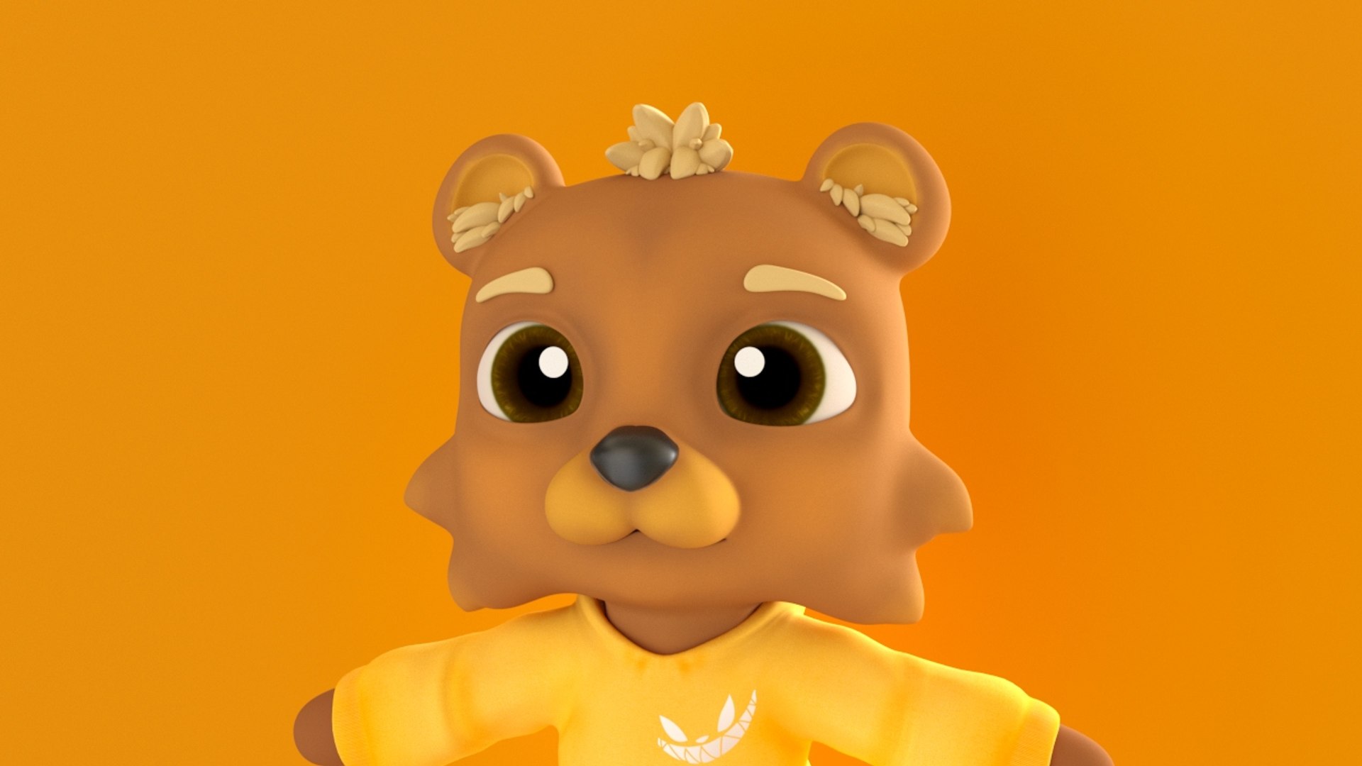 3D Model Teddy Cute Character - TurboSquid 2074769