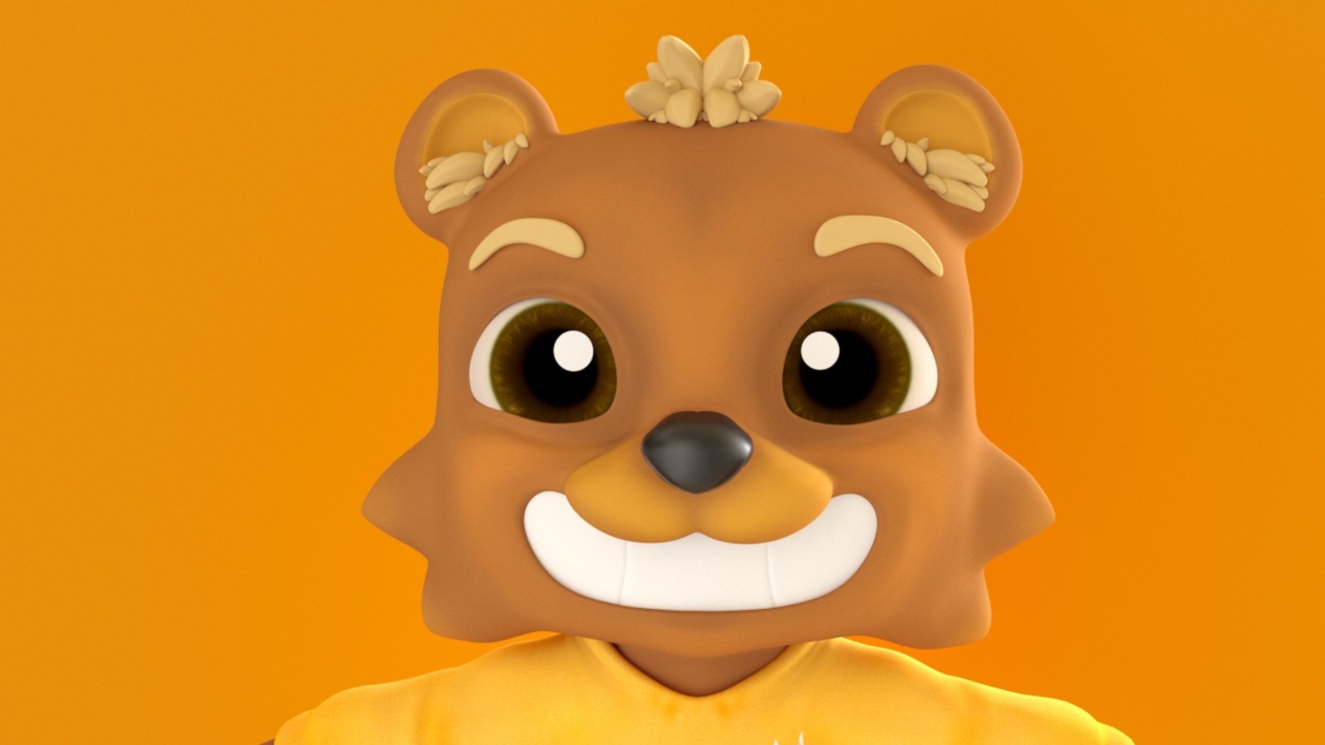 3D Model Teddy Cute Character - TurboSquid 2074769