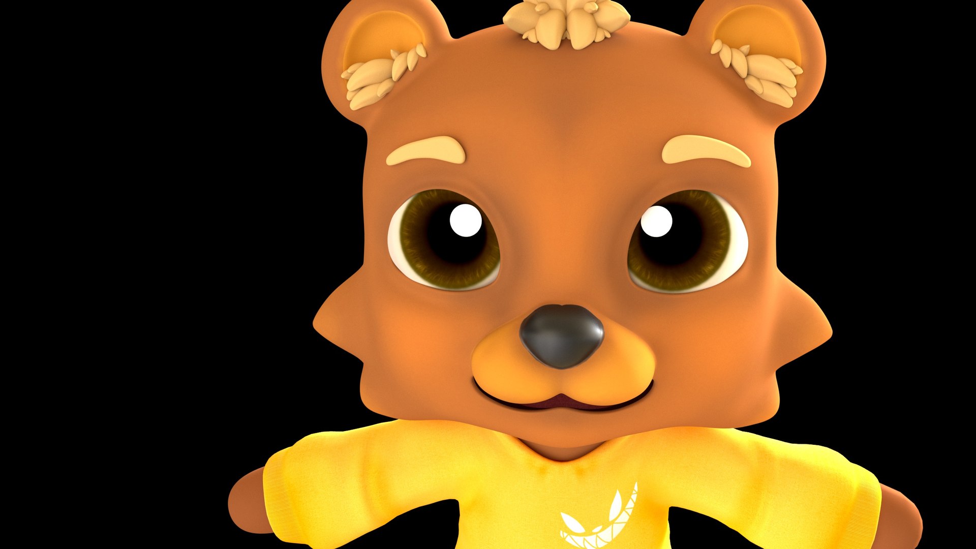 3D Model Teddy Cute Character - TurboSquid 2074769