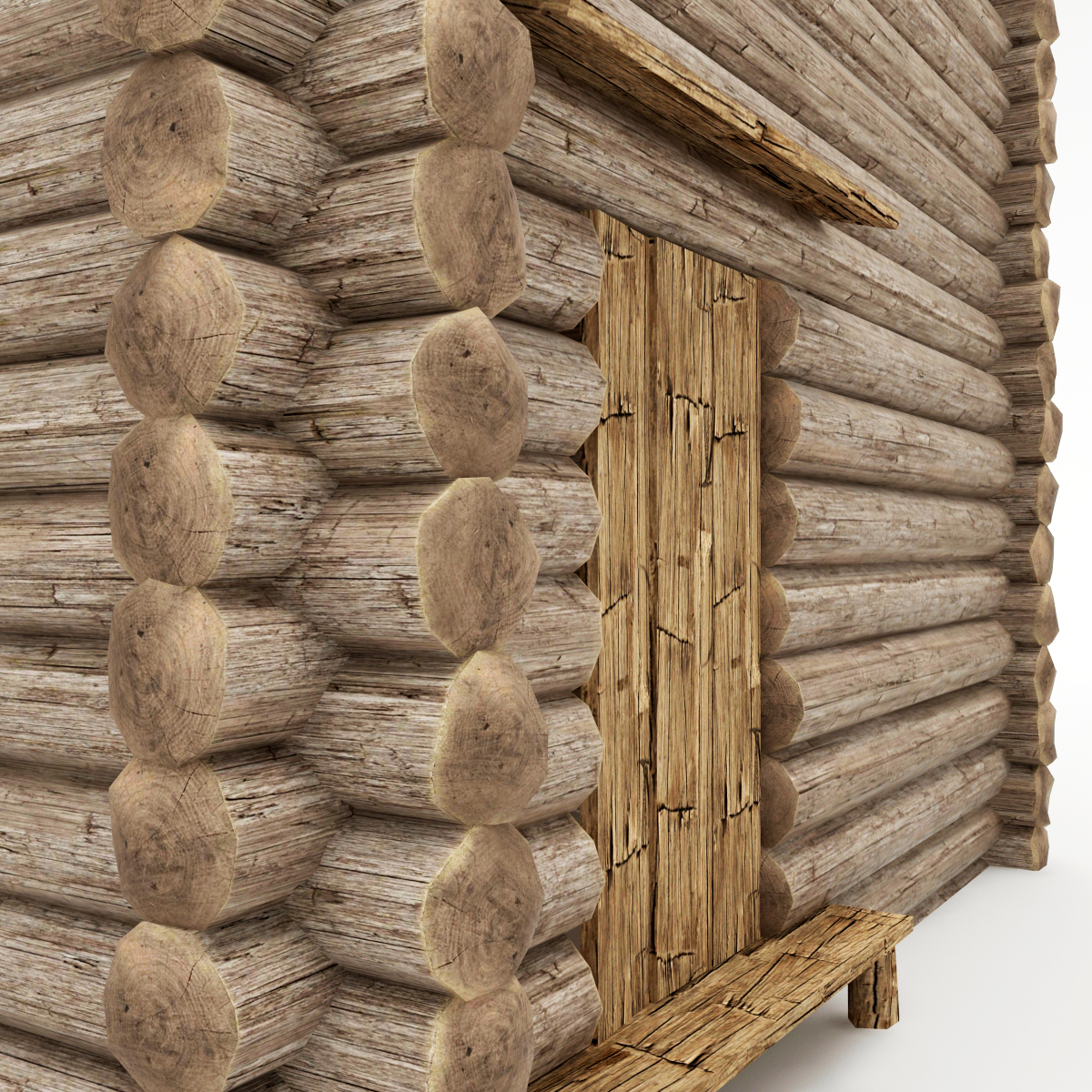 wood tower 3d model