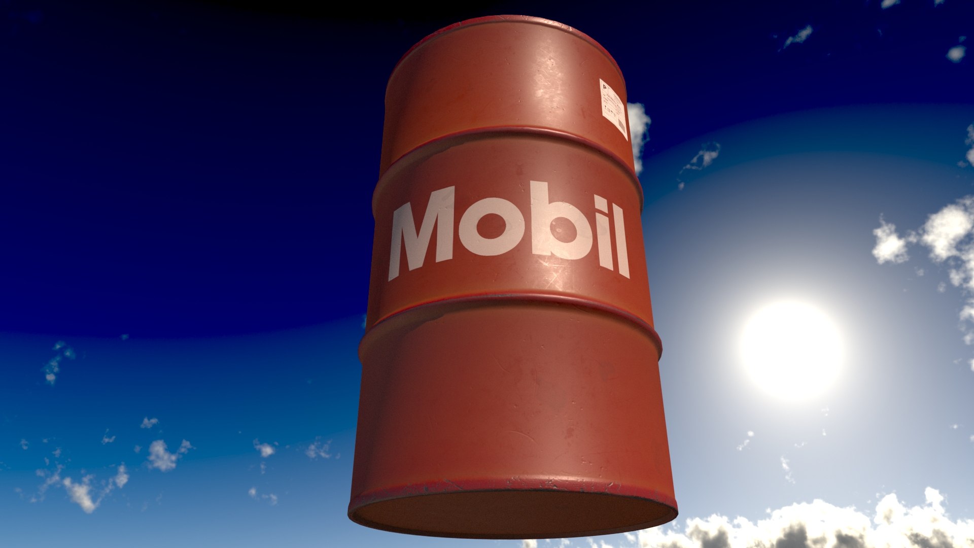 3D Barrel Mobil Oil - TurboSquid 1487165