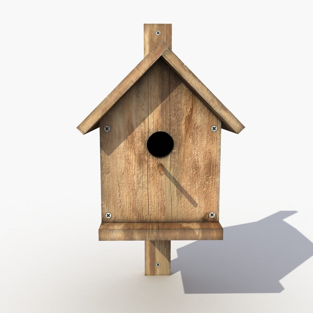 Birdhouse Modeled 3d Model