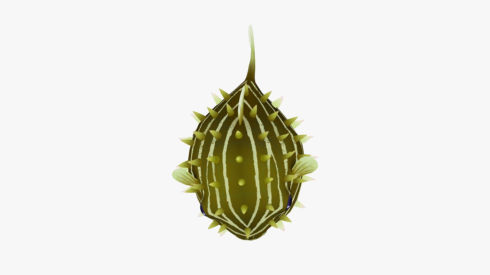 Animated pufferfish 3D model - TurboSquid 2155025