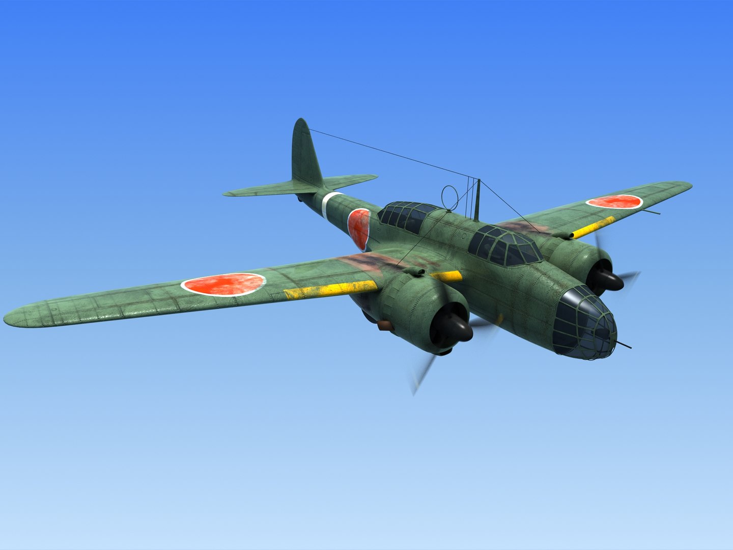 Kawasaki Ki-48 3D Model - TurboSquid 2145674