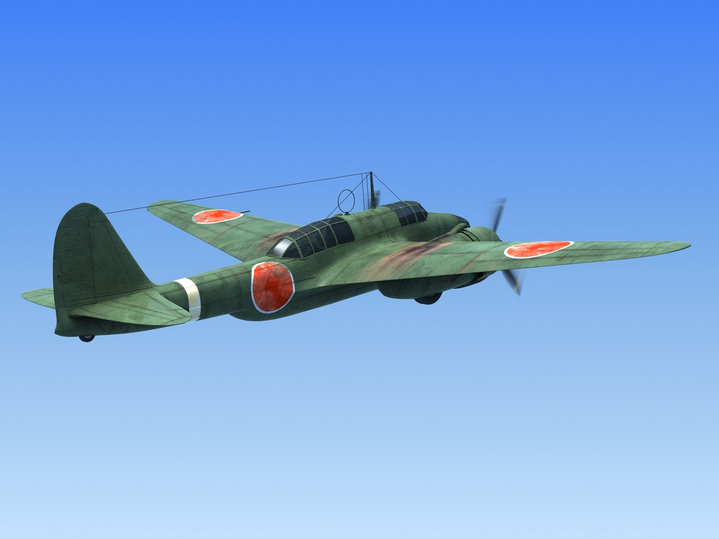Kawasaki Ki-48 3D Model - TurboSquid 2145674
