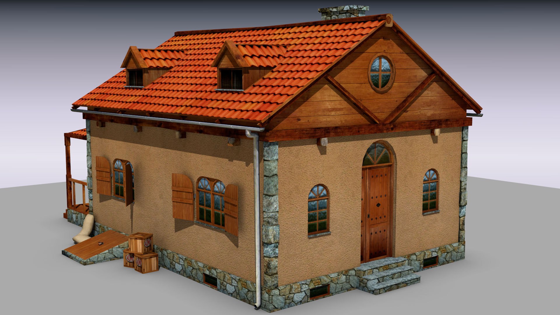 country cottage house 3ds free