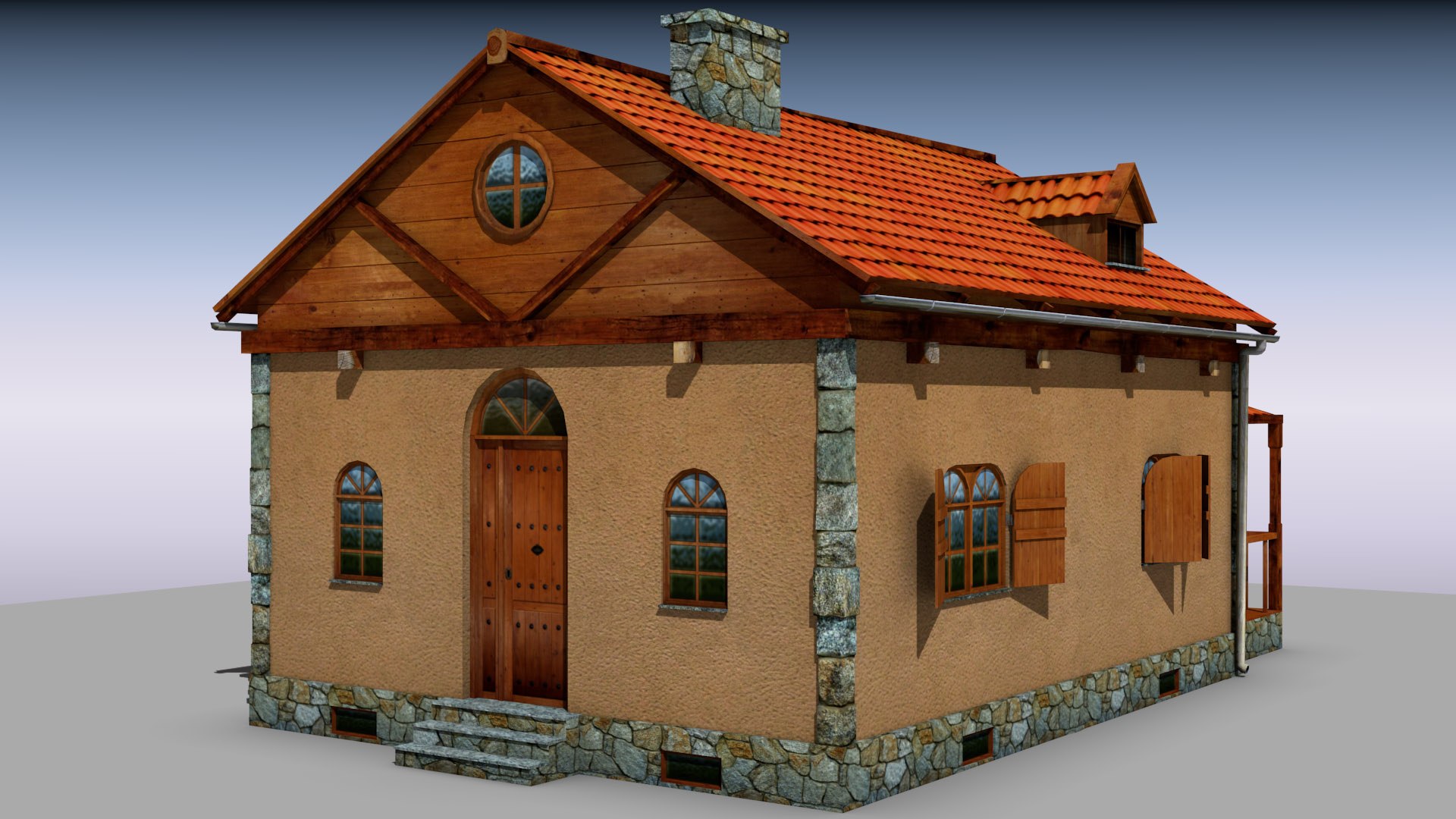 Country Cottage House 3ds Free