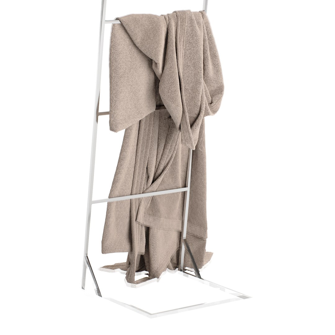 Bathrobe Hanging Set 07 3D Model - TurboSquid 2004367