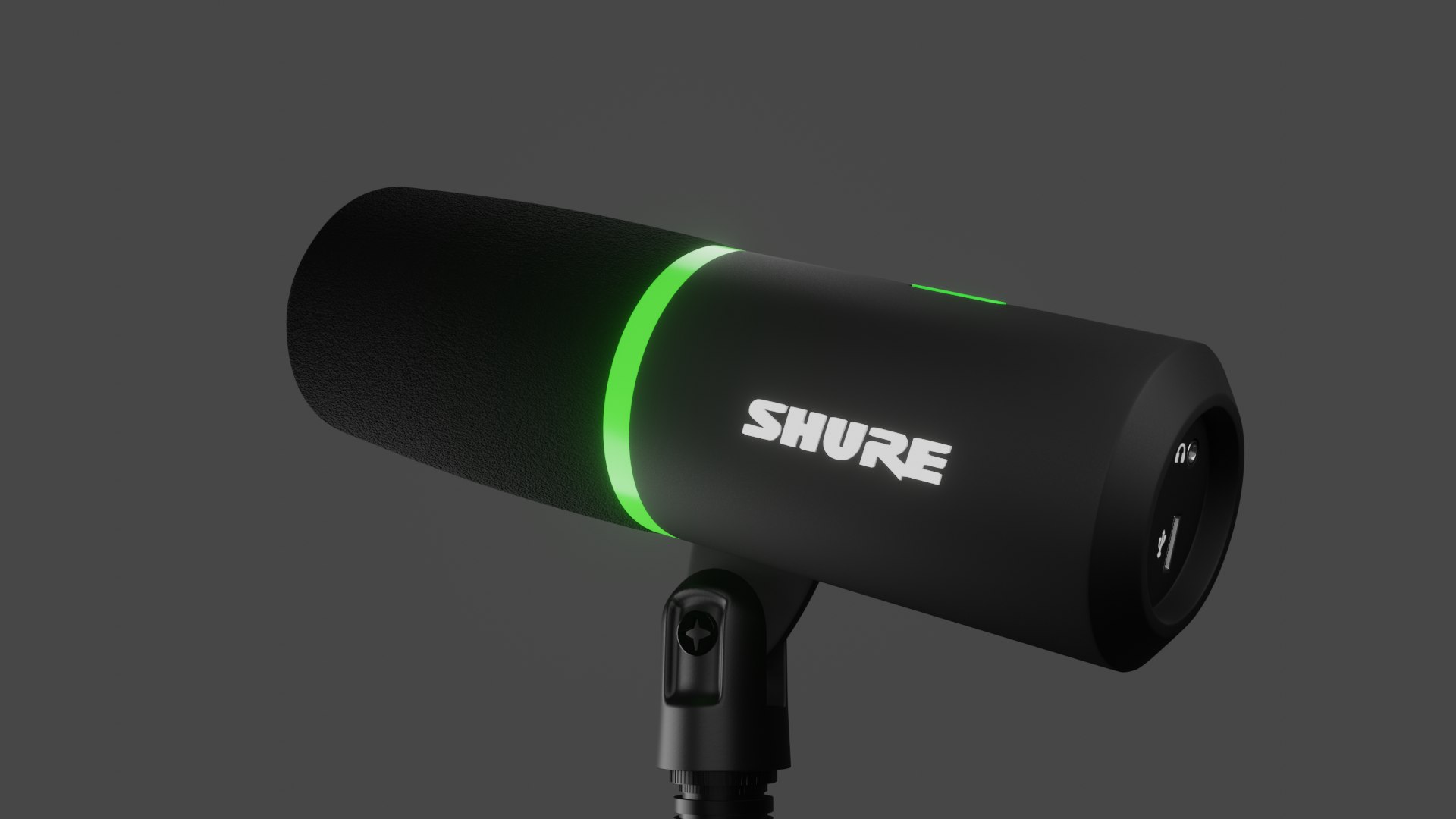 Shure Microphone Studio Mic Microphone Model - TurboSquid 2300472