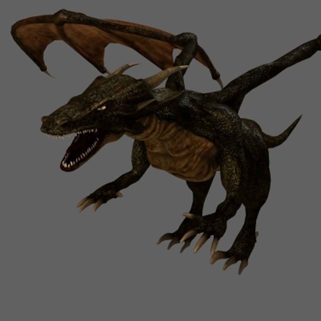 3d Model Dragon Rpg Games