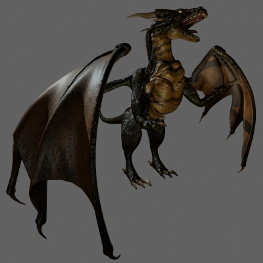 3d Model Dragon Rpg Games