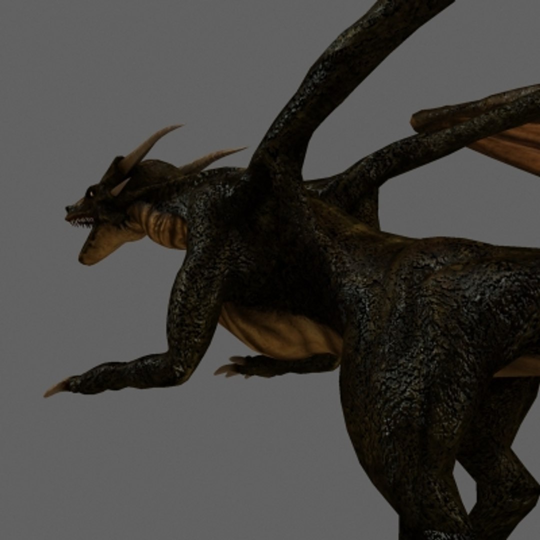 3d Model Dragon Rpg Games