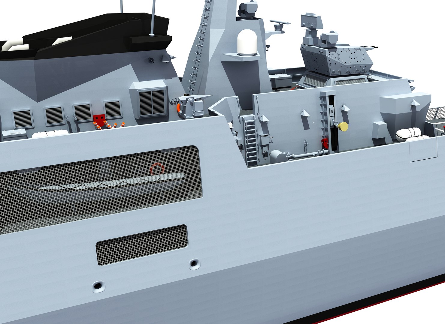 TCG AKHISAR Turkish Hisar-class Offshore Patrol Vessel 3D - TurboSquid ...