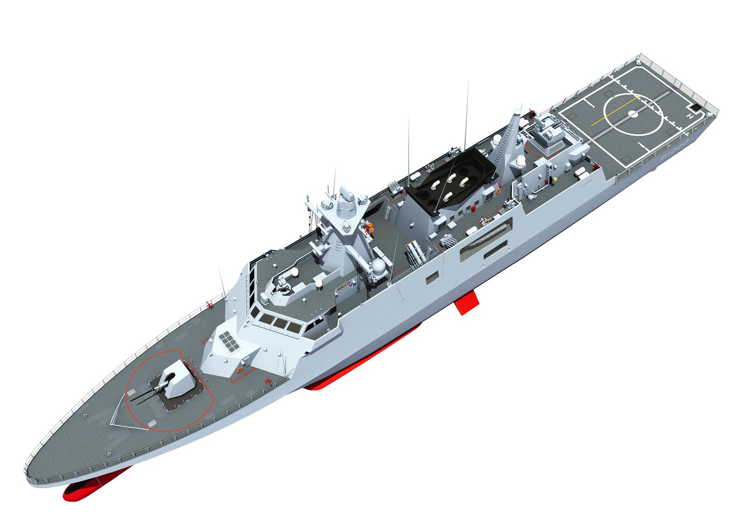 TCG AKHISAR Turkish Hisar-class Offshore Patrol Vessel 3D - TurboSquid ...
