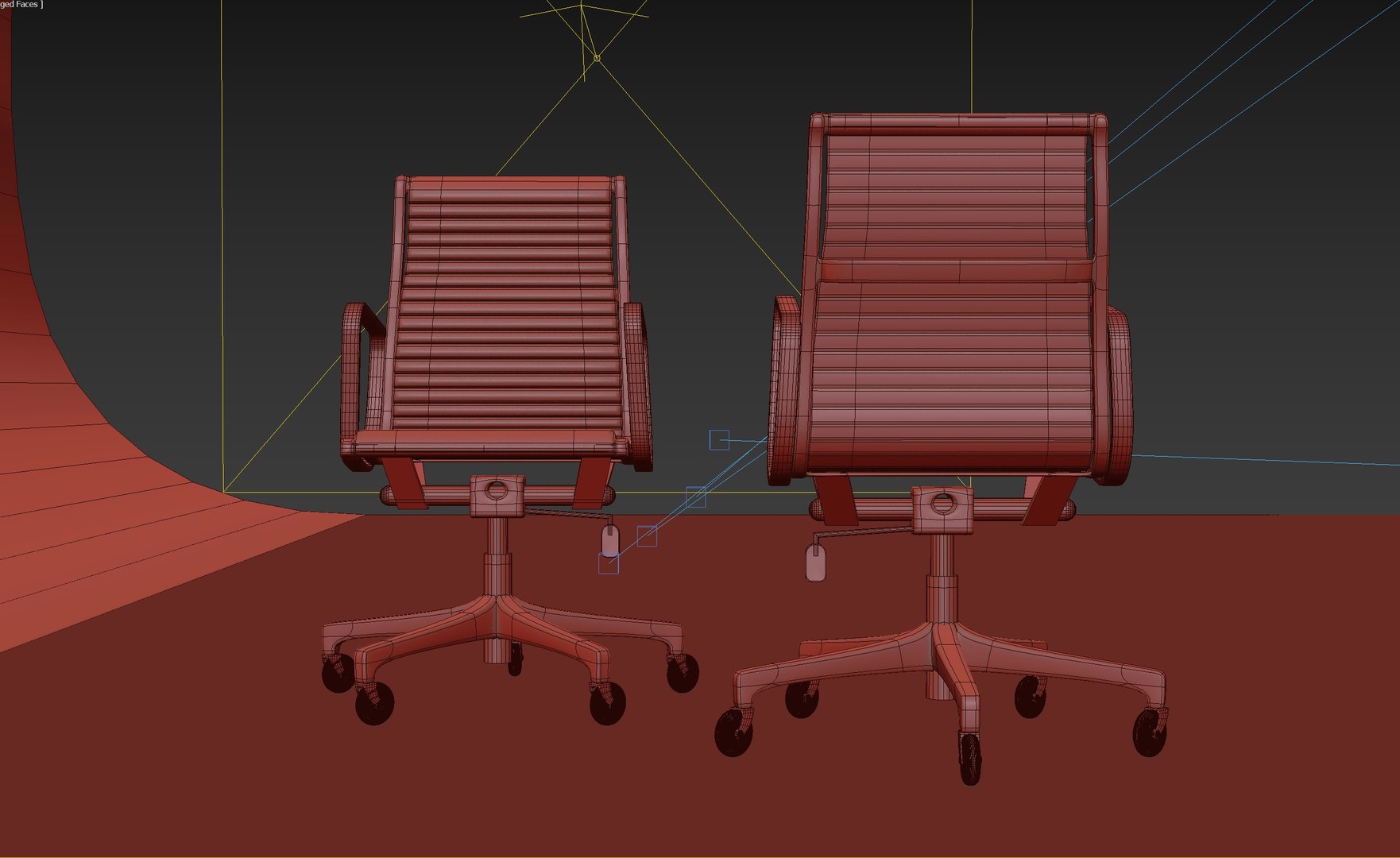 3D Model Eames Aluminum Group Chairs - TurboSquid 2296837