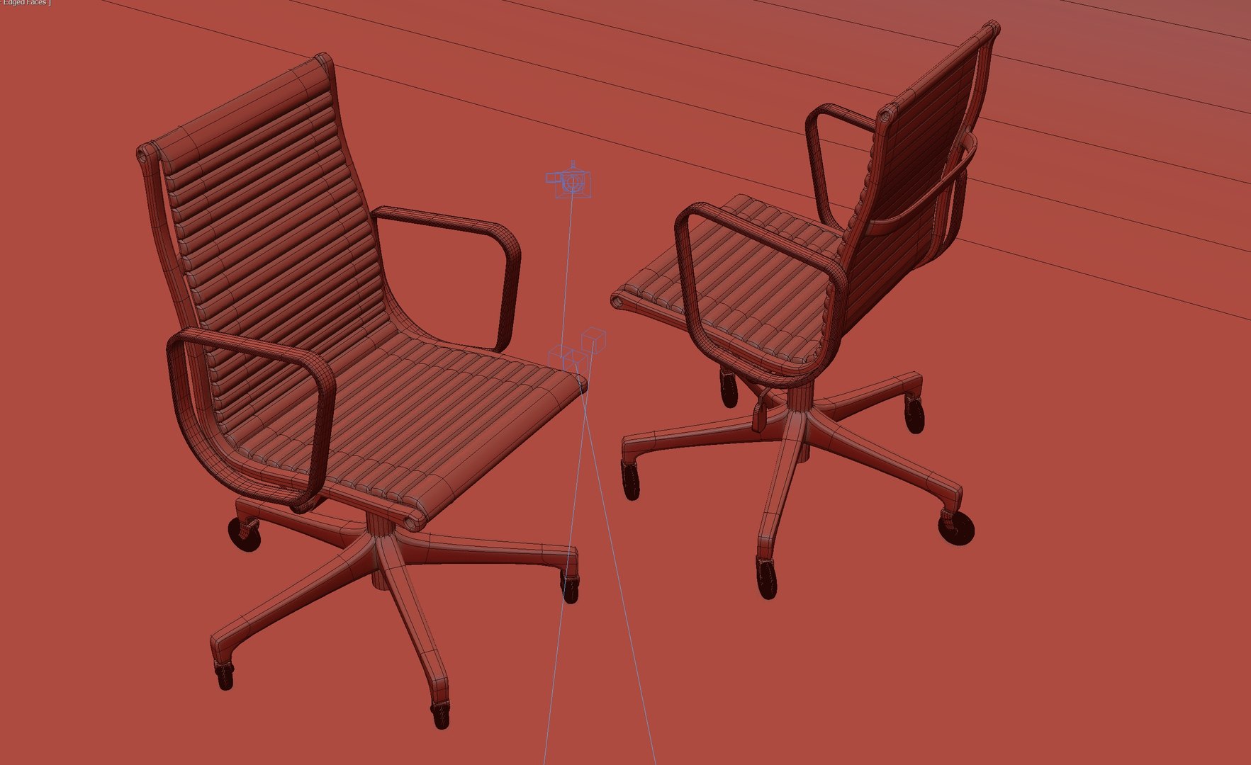 3D Model Eames Aluminum Group Chairs - TurboSquid 2296837