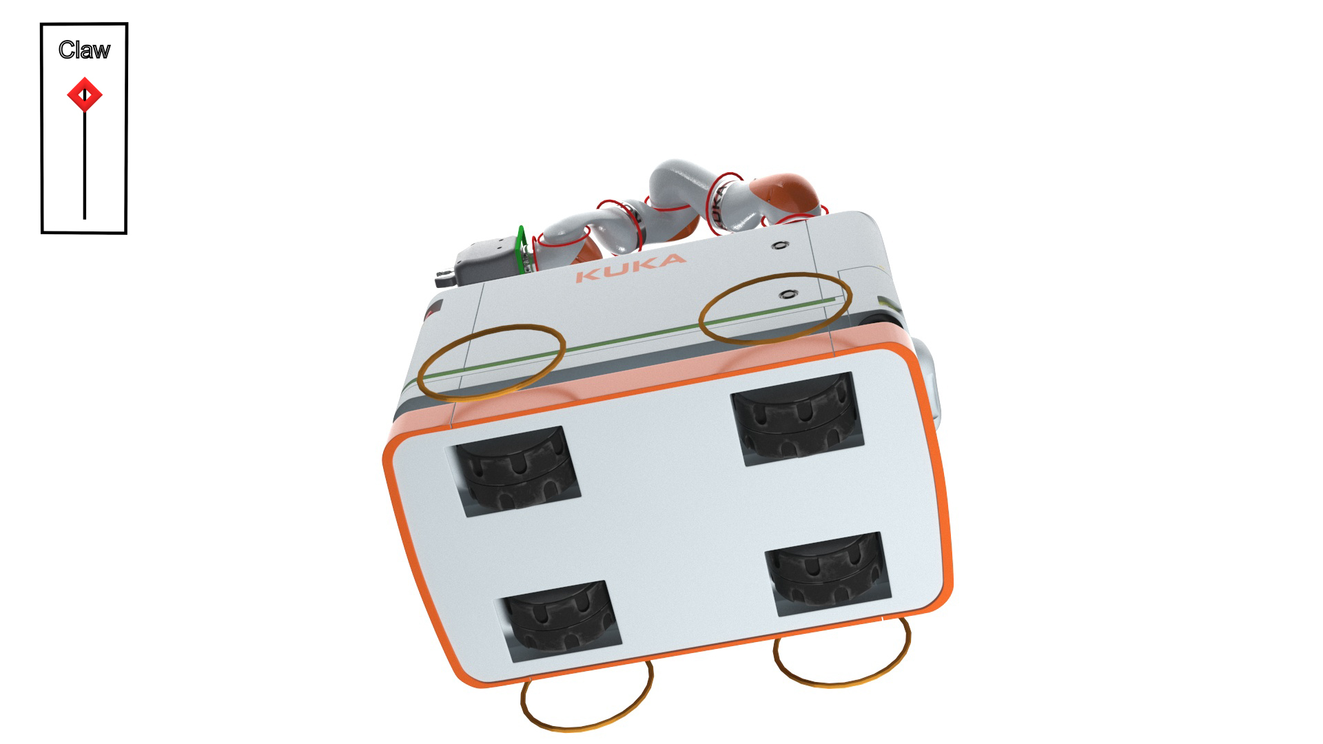 Autonomous Robot KUKA KMR Iiwa With Manipulator Rigged 3D Model ...