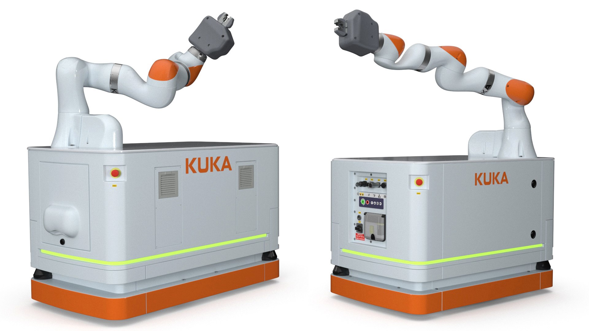 Autonomous Robot KUKA KMR Iiwa With Manipulator Rigged 3D Model ...