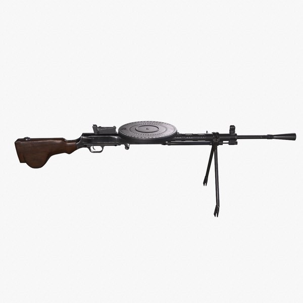 DP-28 Degtyaryov 기관총 - AAA Gameready 3D 모델 - TurboSquid 2062833