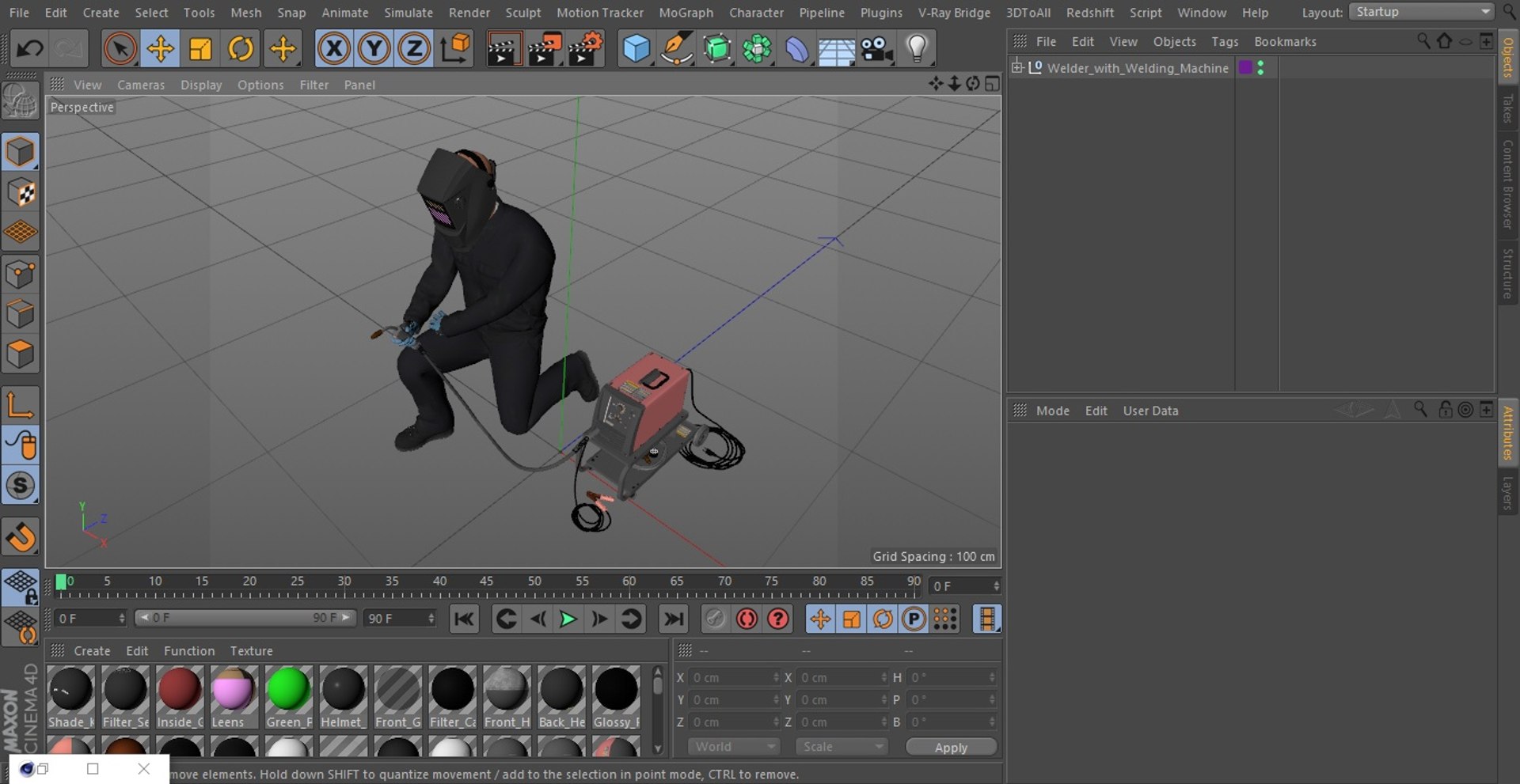 Welder with Welding Machine 3D model - TurboSquid 2058147