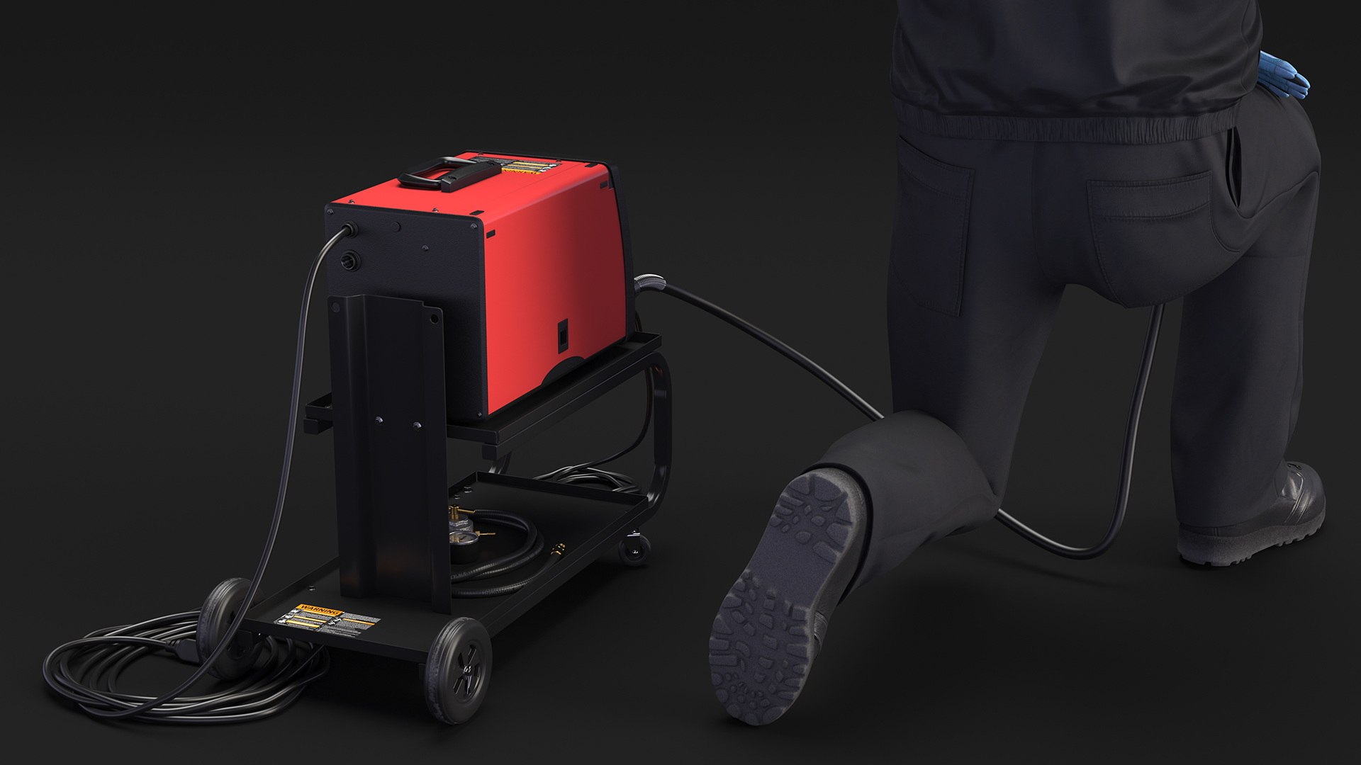 Welder with Welding Machine 3D model - TurboSquid 2058147