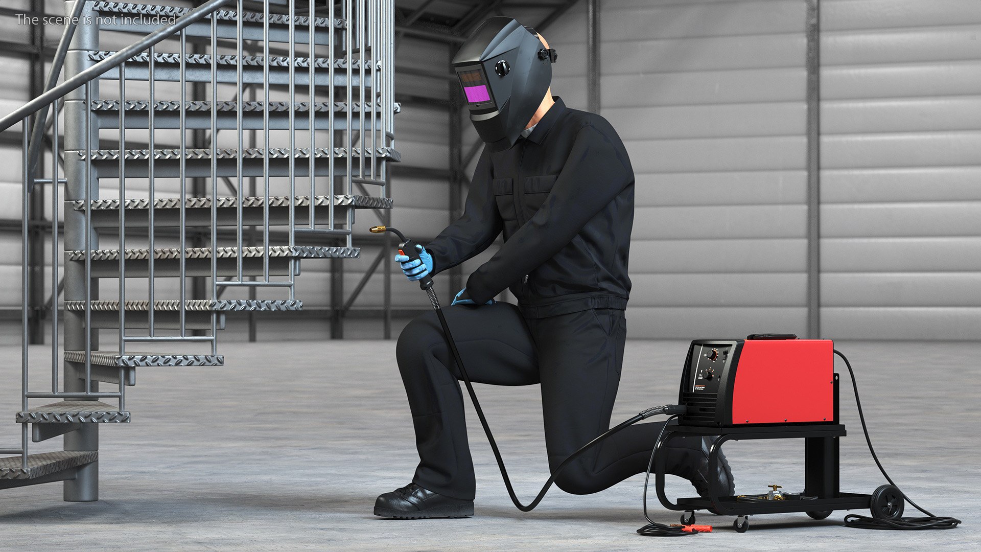 Welder with Welding Machine 3D model - TurboSquid 2058147