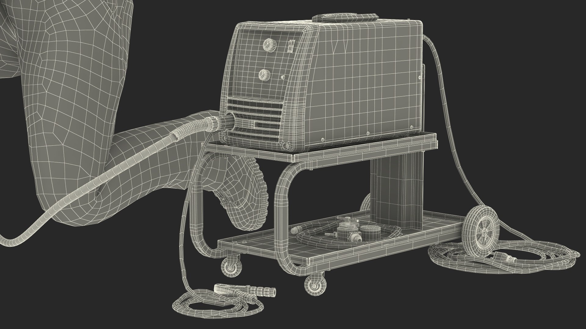 Welder with Welding Machine 3D model - TurboSquid 2058147