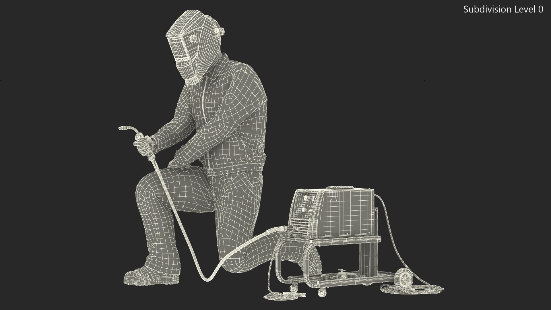 Welder with Welding Machine 3D model - TurboSquid 2058147