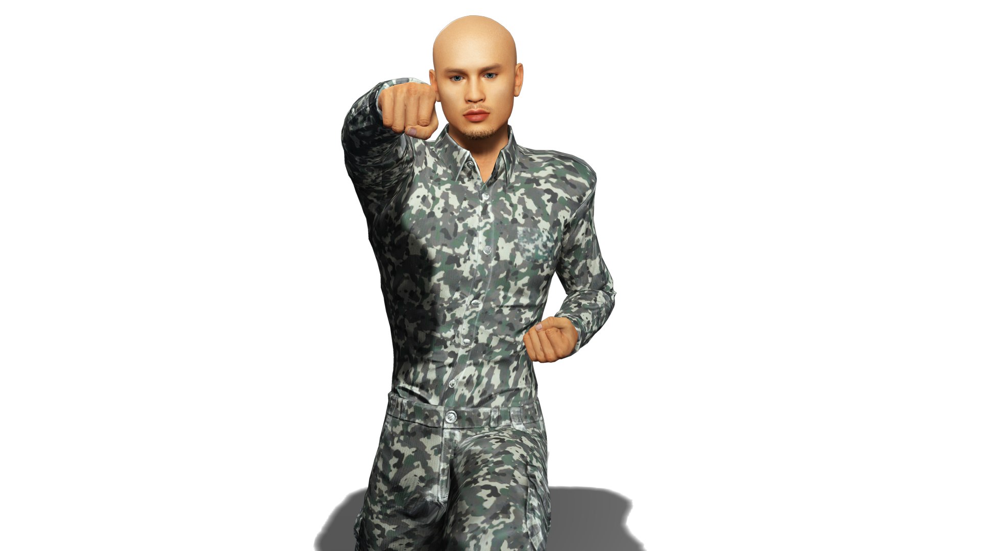 3D Realistic 3D Male Character Military Combat Human Model - TurboSquid ...