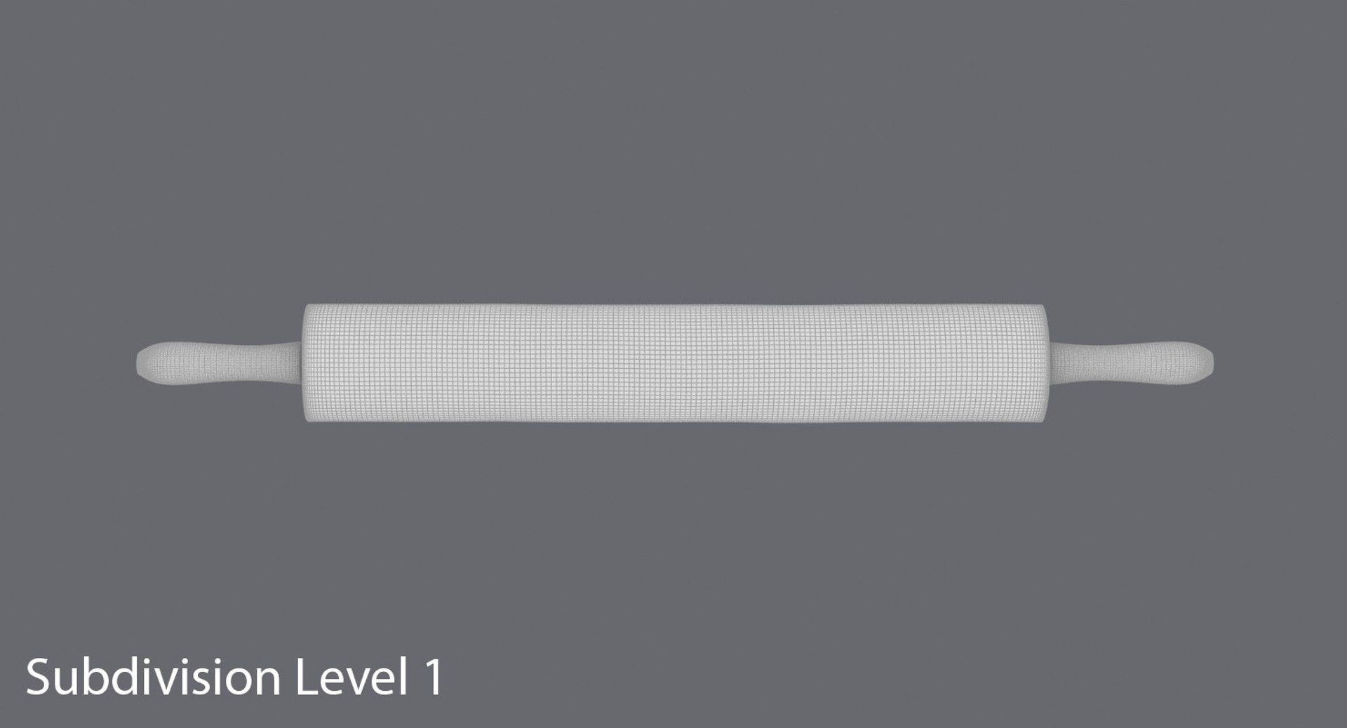 3d Model Of Wooden Rolling Pin