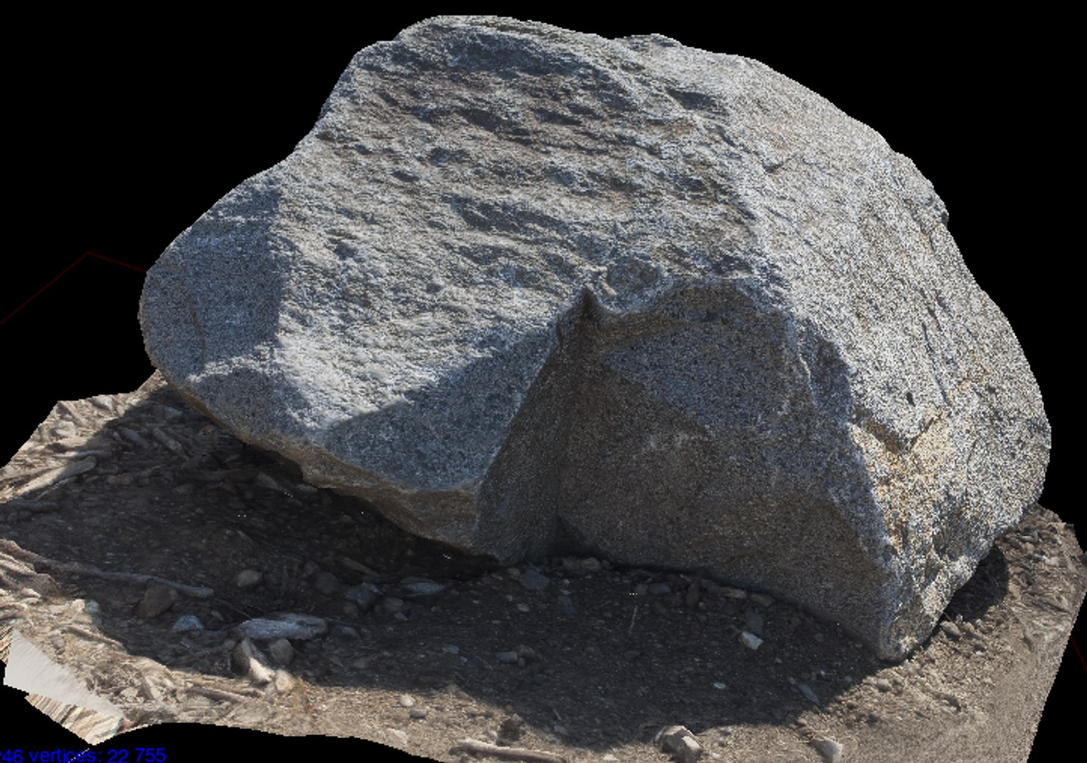 3d Obj Rock Photorealistic