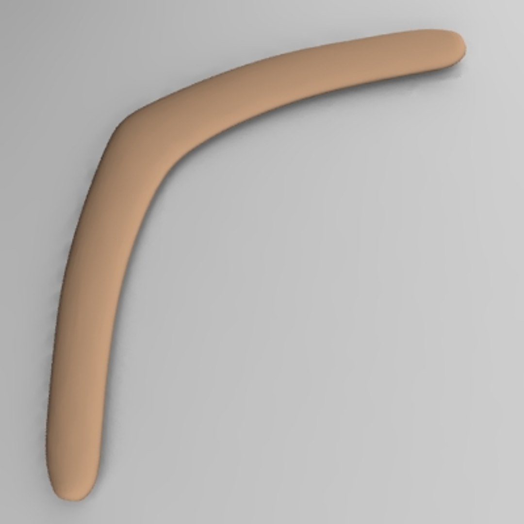 3d boomerang model