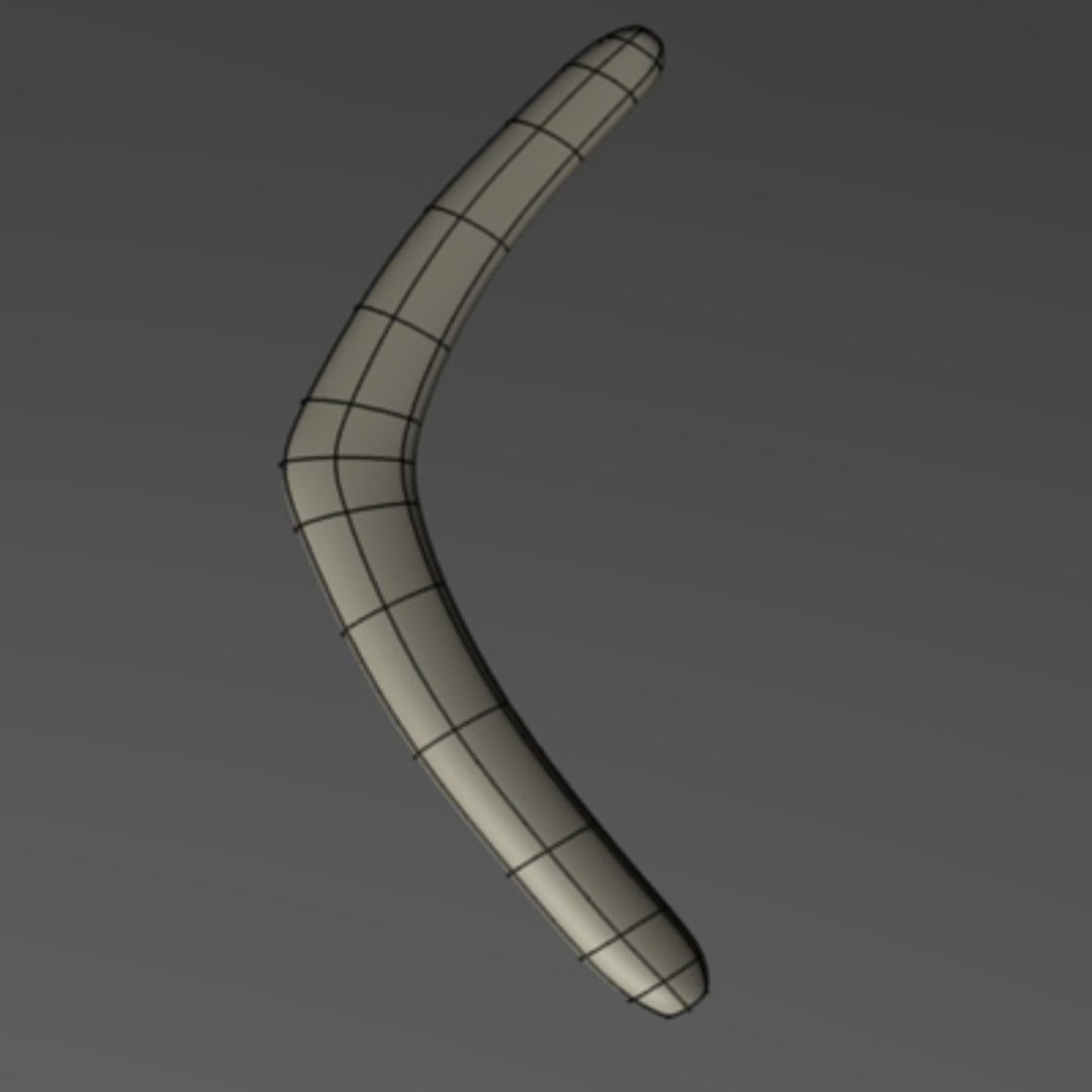 3d boomerang model