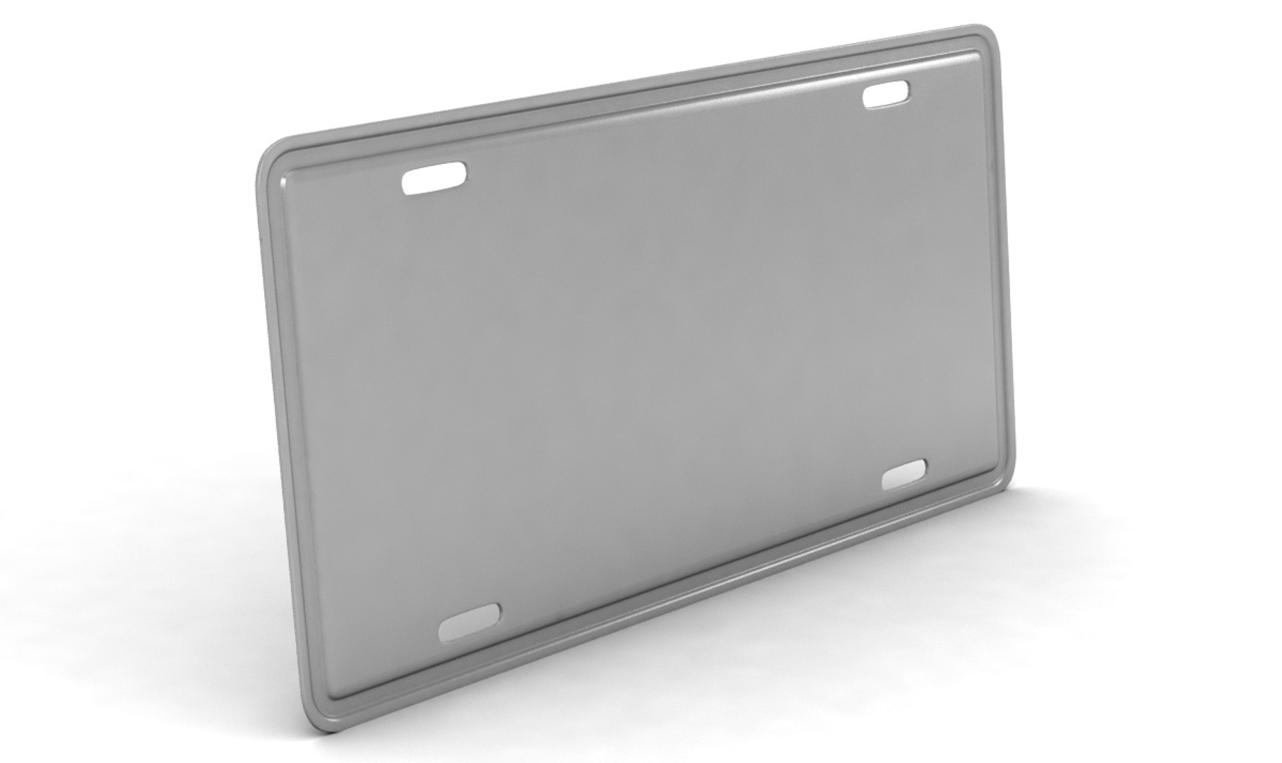 Car License Plate 3D - TurboSquid 1351157
