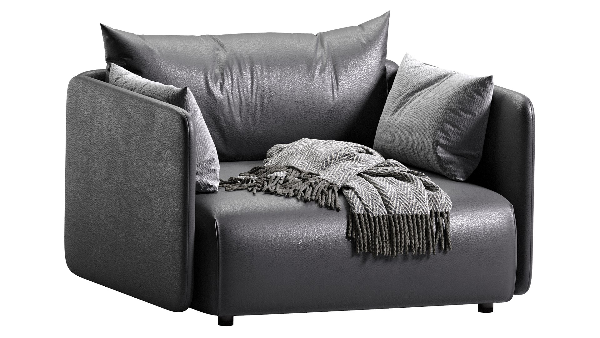 3D Offset Armchair - TurboSquid 2063680