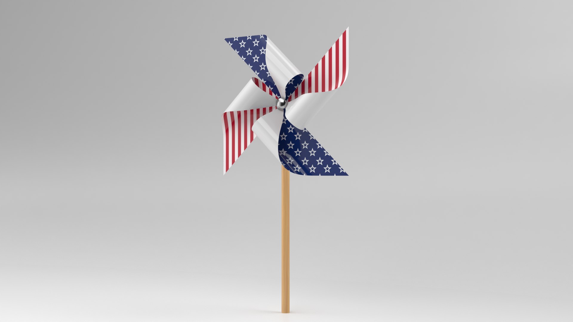 3D Pinwheel - USA Flag - TurboSquid 1921663