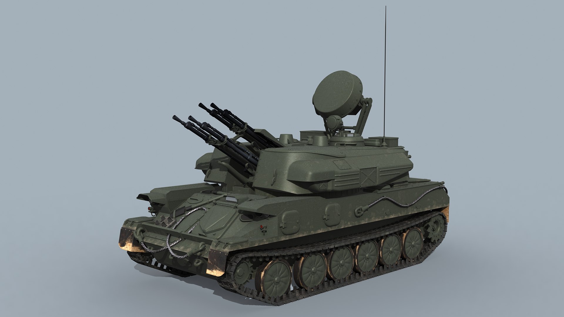 3d Model Russian Zsu-23-4 Shilka Zsu