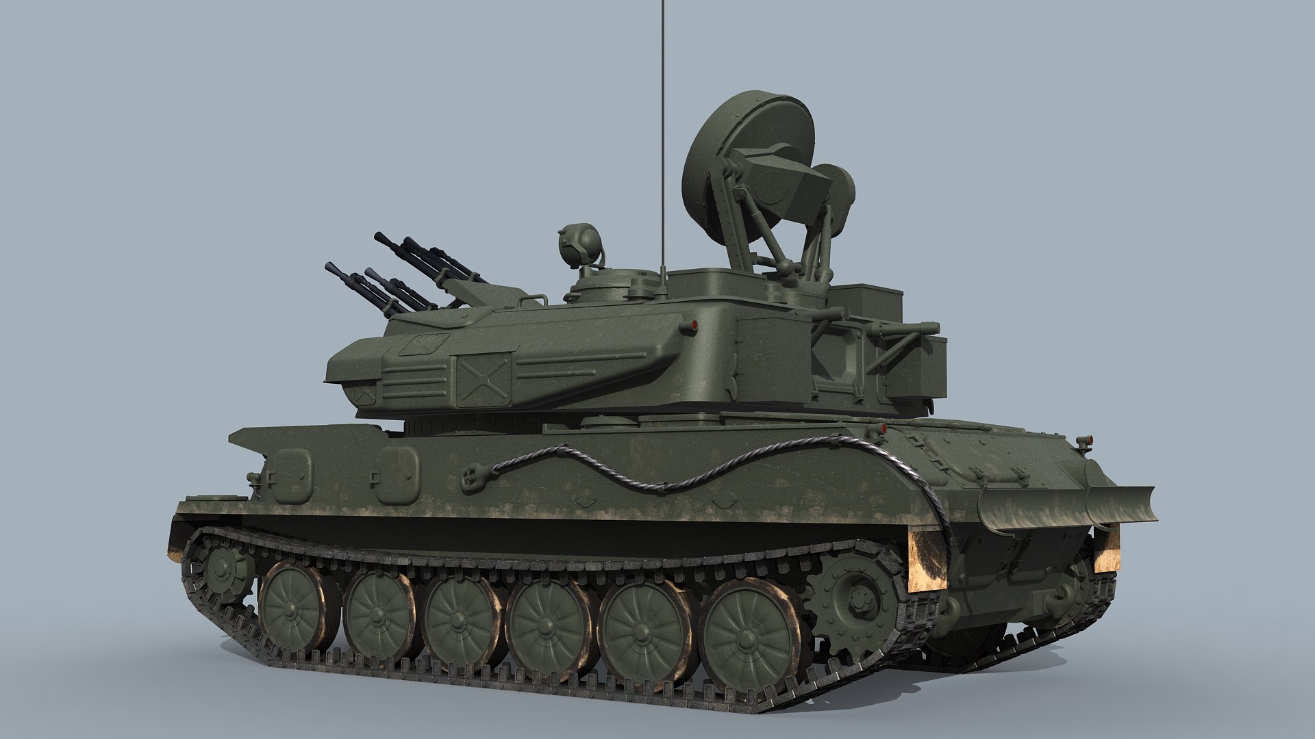 3d Model Russian Zsu-23-4 Shilka Zsu