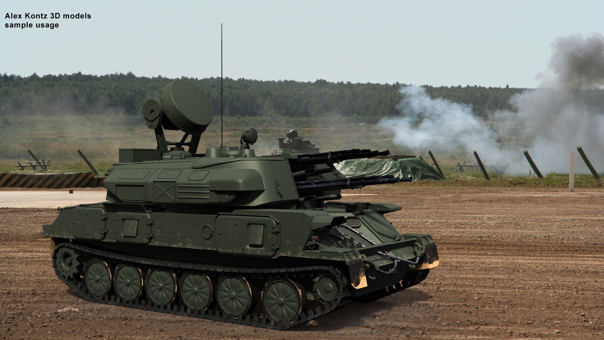 3d Model Russian Zsu-23-4 Shilka Zsu