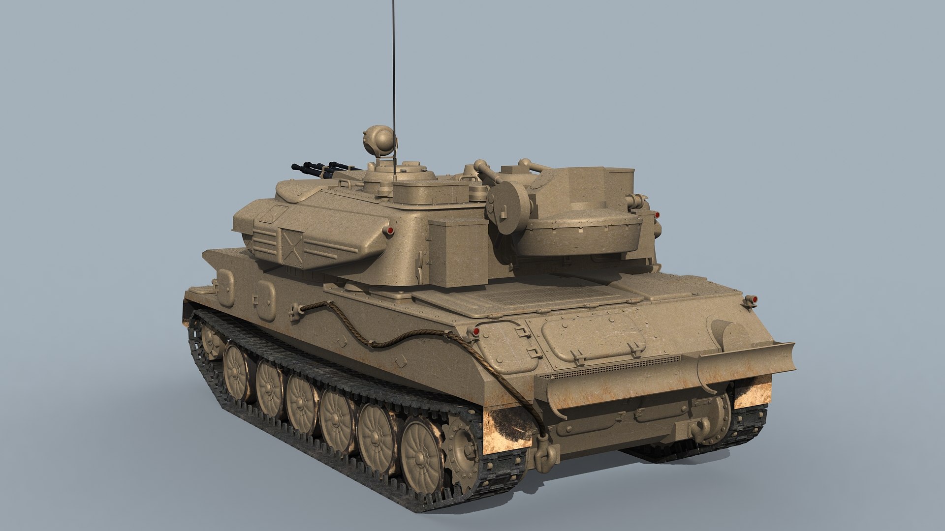 3d Model Russian Zsu-23-4 Shilka Zsu