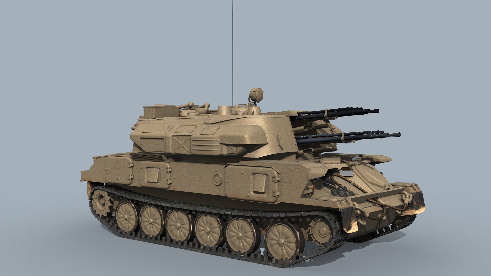 3d model russian zsu-23-4 shilka zsu