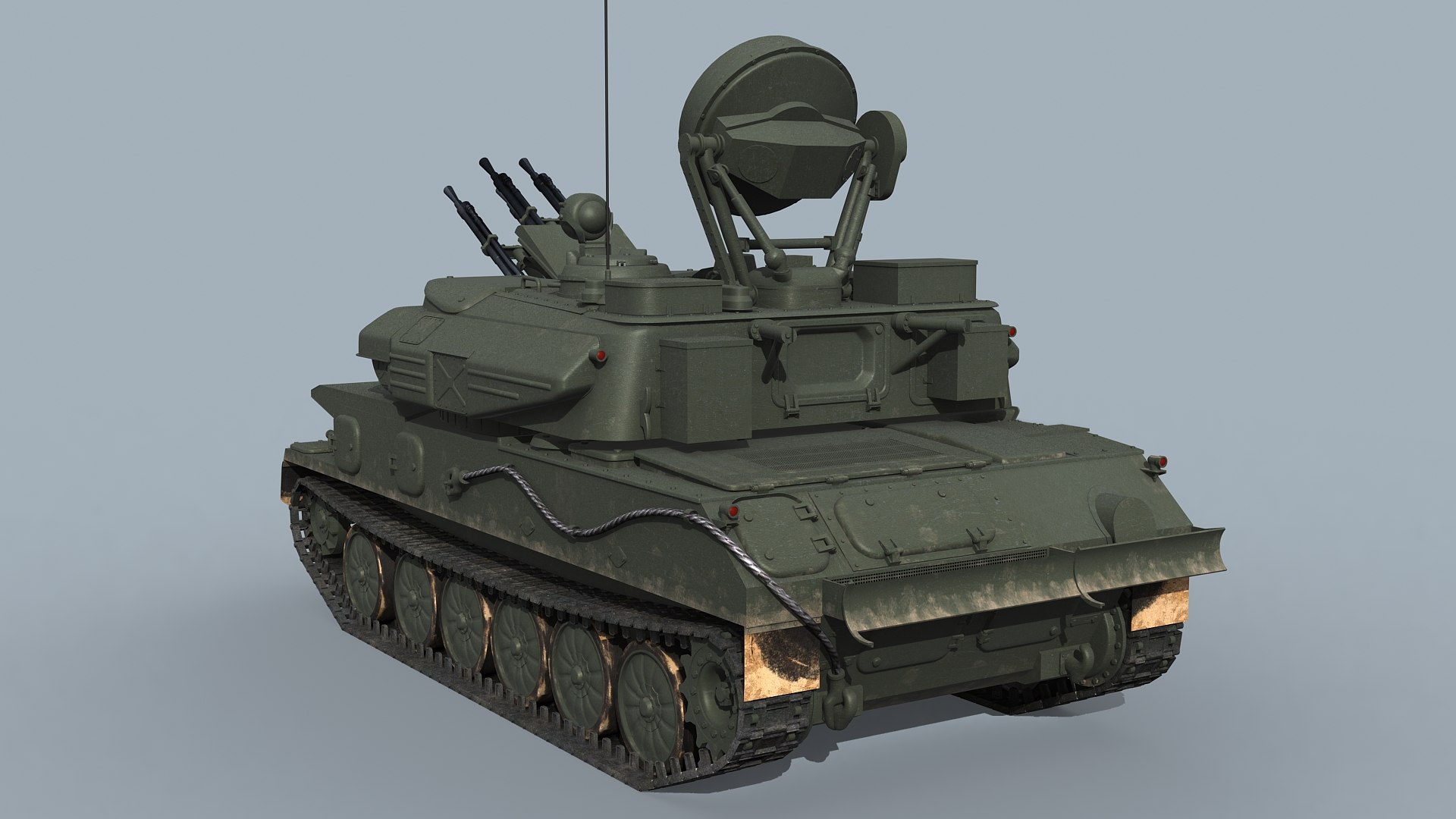 3d Model Russian Zsu-23-4 Shilka Zsu