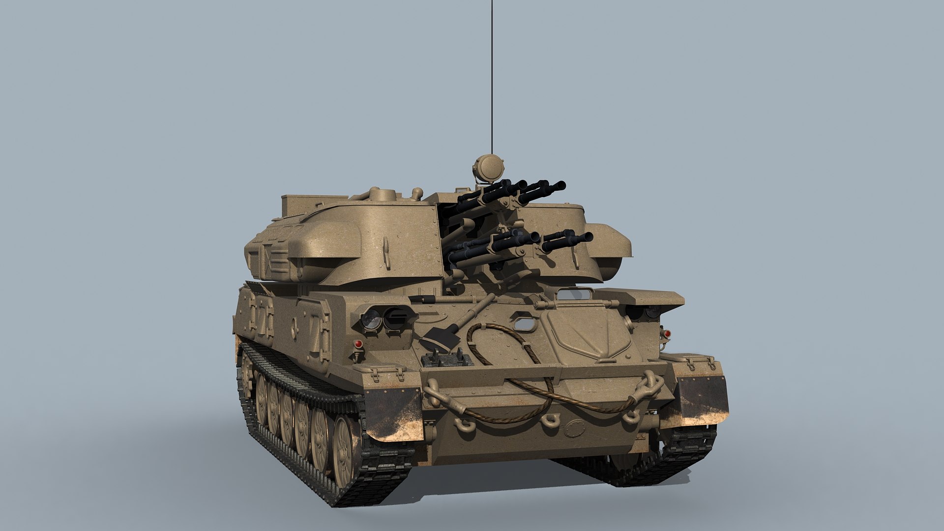 3d model russian zsu-23-4 shilka zsu