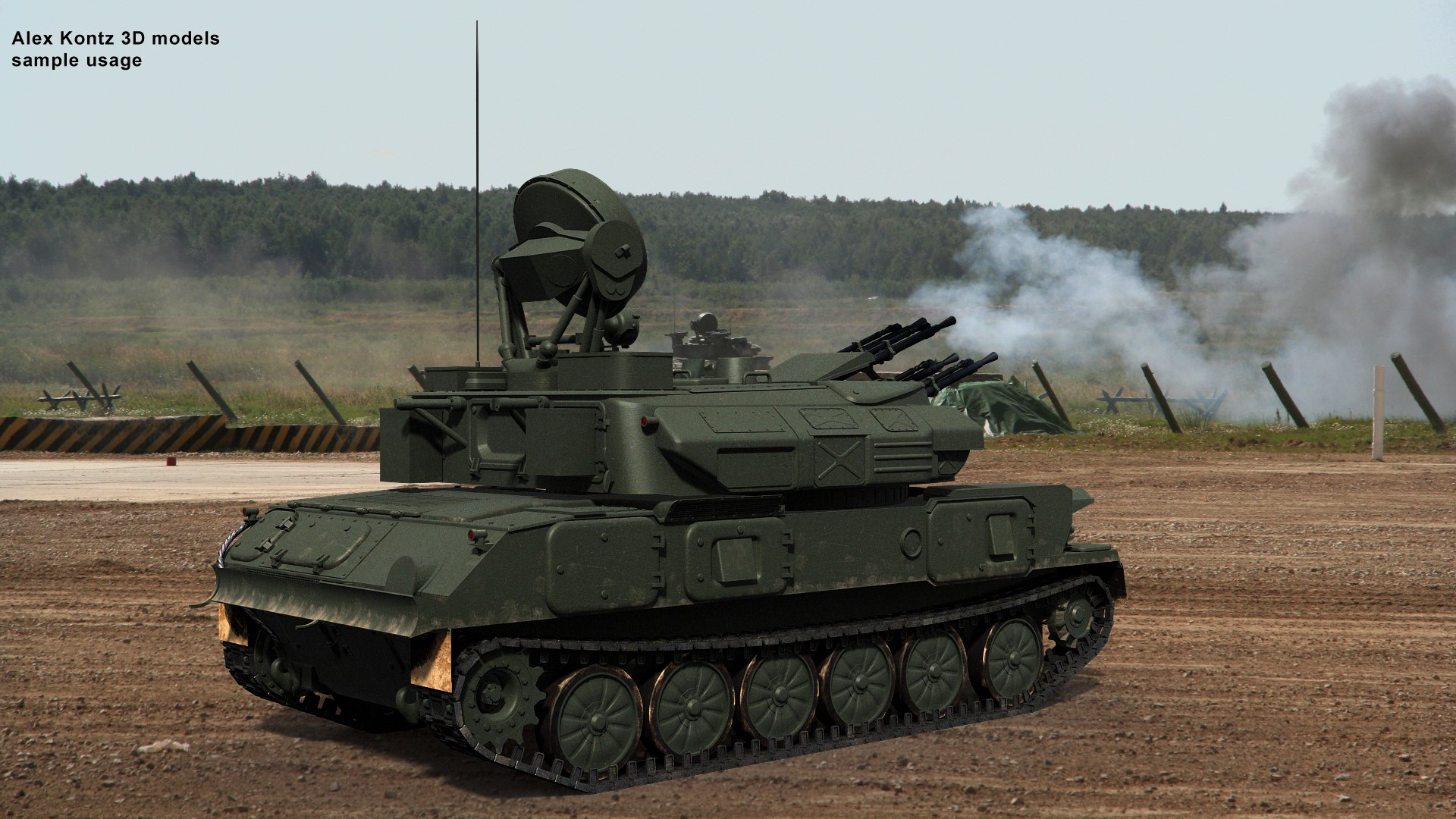 3d Model Russian Zsu-23-4 Shilka Zsu