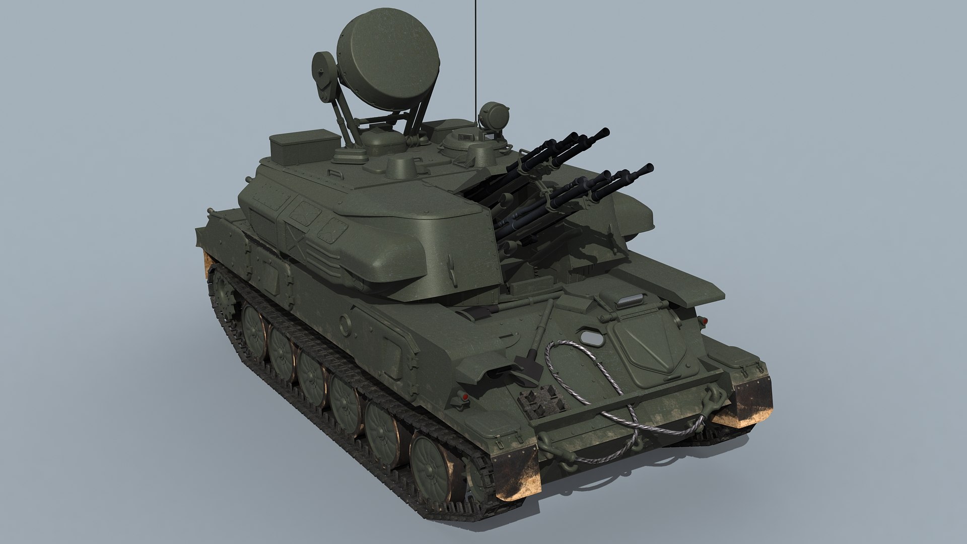 3d model russian zsu-23-4 shilka zsu