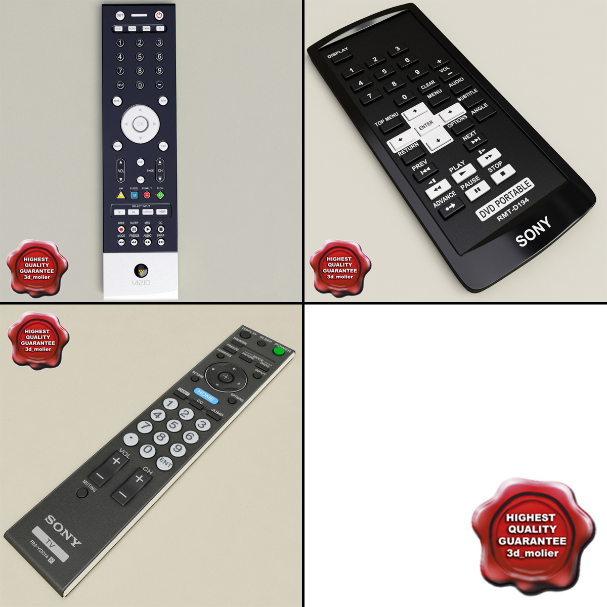 3d remotes v2 model
