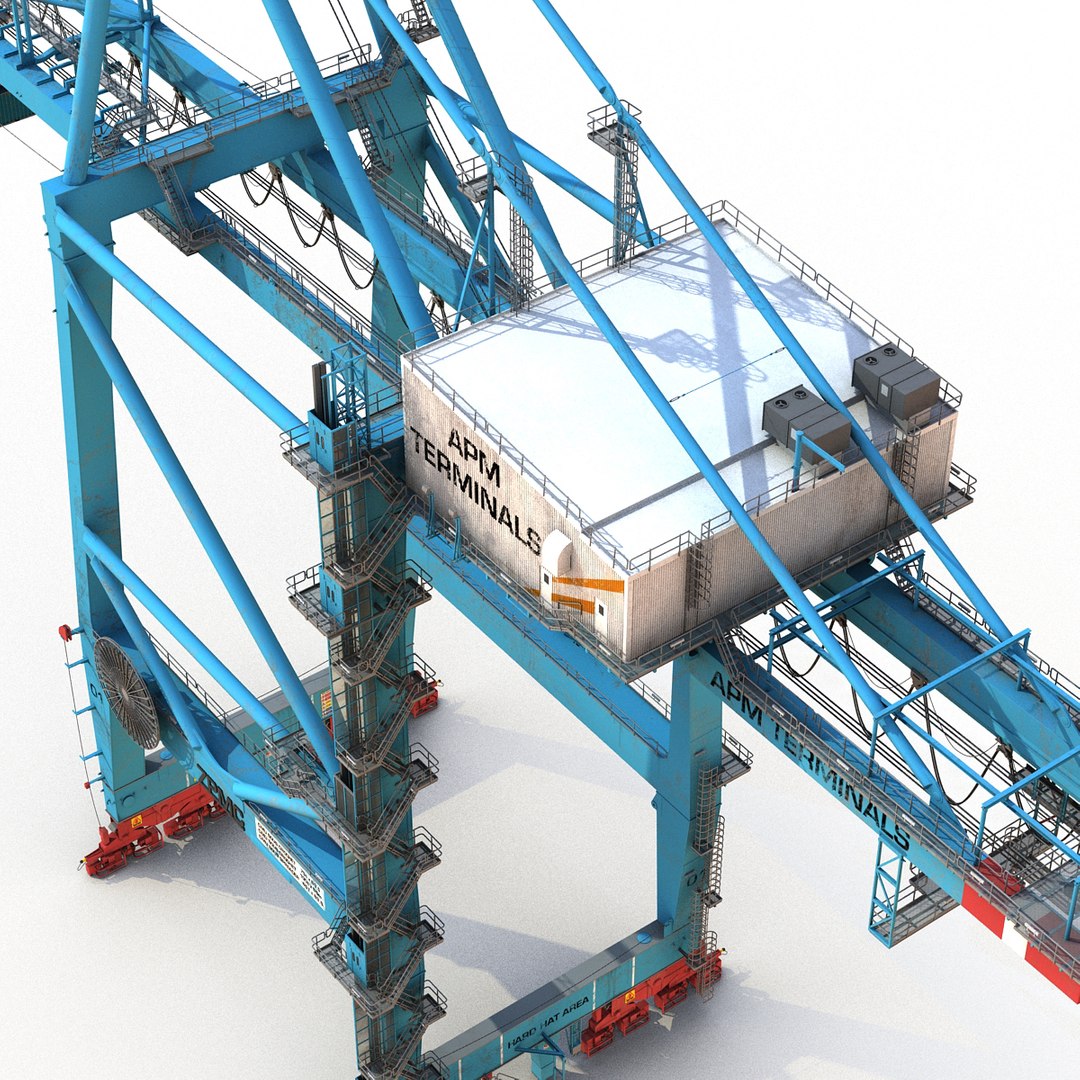 3d harbor crane