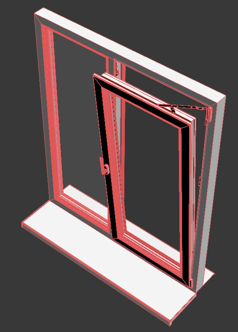 3d model plastic windows