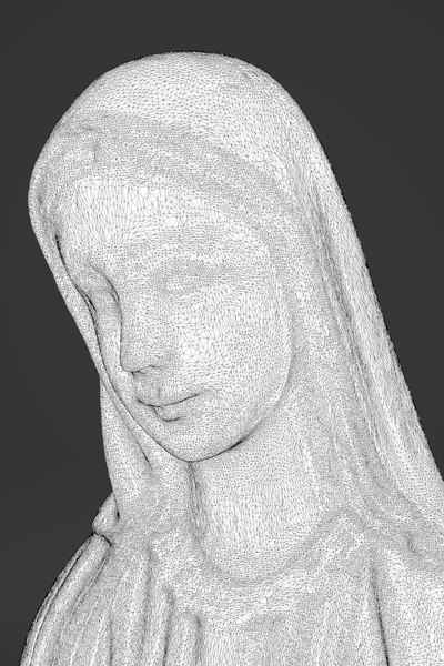 Virgin mary statue 3D model - TurboSquid 1637538